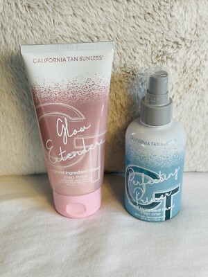 California Tan Sunless Glow Extender 6 FL. Oz. & Perfecting Primer 5.8 ...