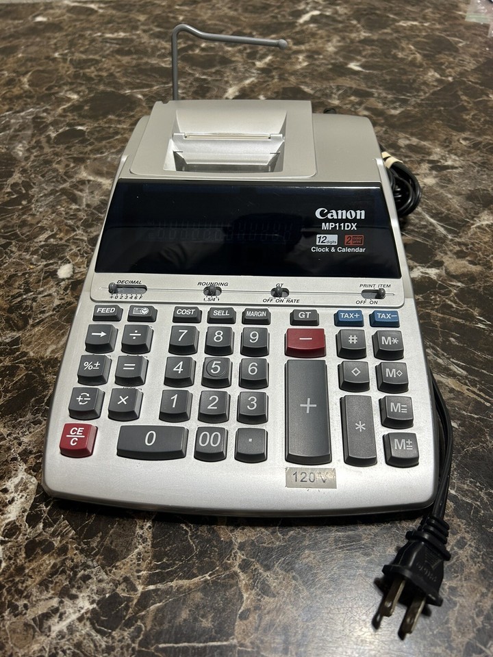 Canon MP11DX-2 Printing Calculator Black/Red Print | eBay