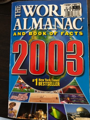 The World Almanac and Book of Facts 2003 by Ken Park (2002, Paperback ...