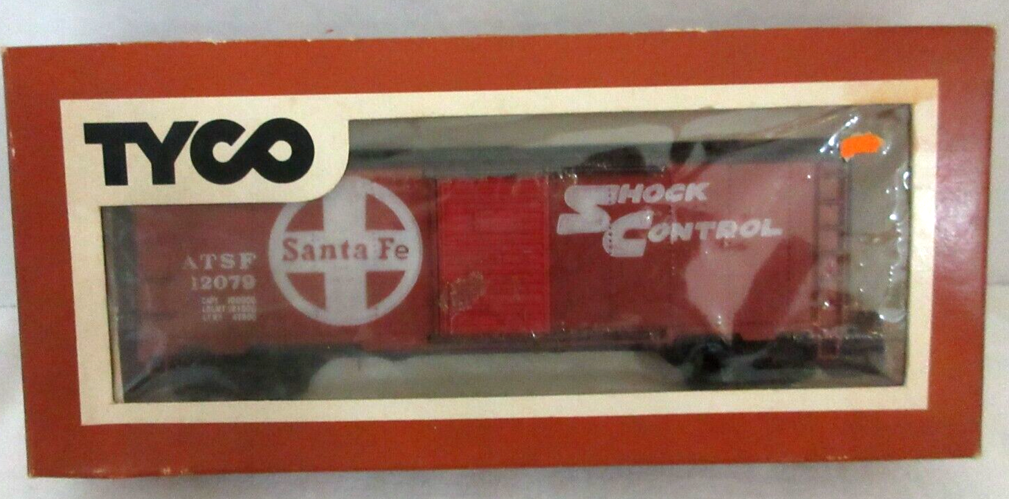 Tyco HO Scale Box Car 40 Foot Santa Fe 311U:250 Shock Control ATSF ...