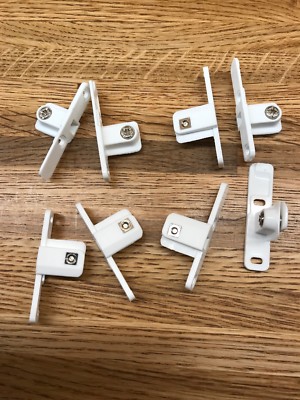 (4) Pair Indaux SUPRA 54 (WHITE) Drawer Front Fixing Brackets. (F-2) | eBay