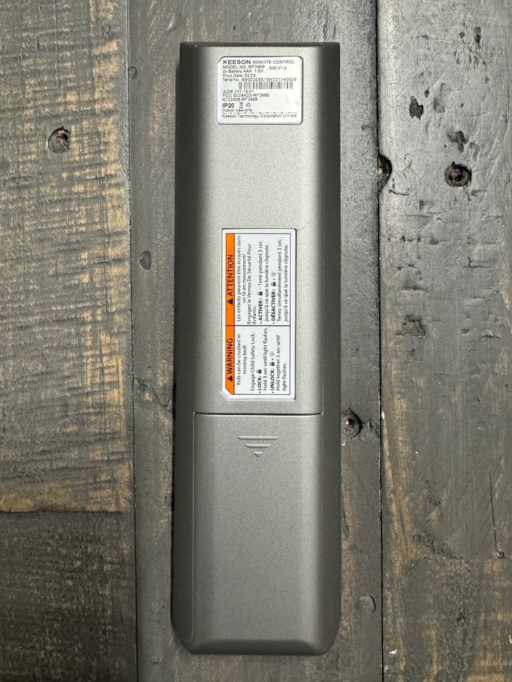 NEW TEMPURPEDIC ERGO KEESON RF396B JLDK.111.13.01 Adjustable Bed Remote ...