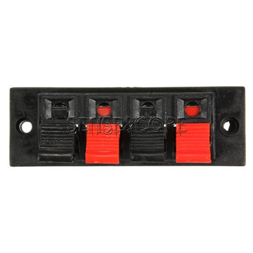 5PCS 4 Way Push Release Connector Plate Stereo Strip Block Speaker ...