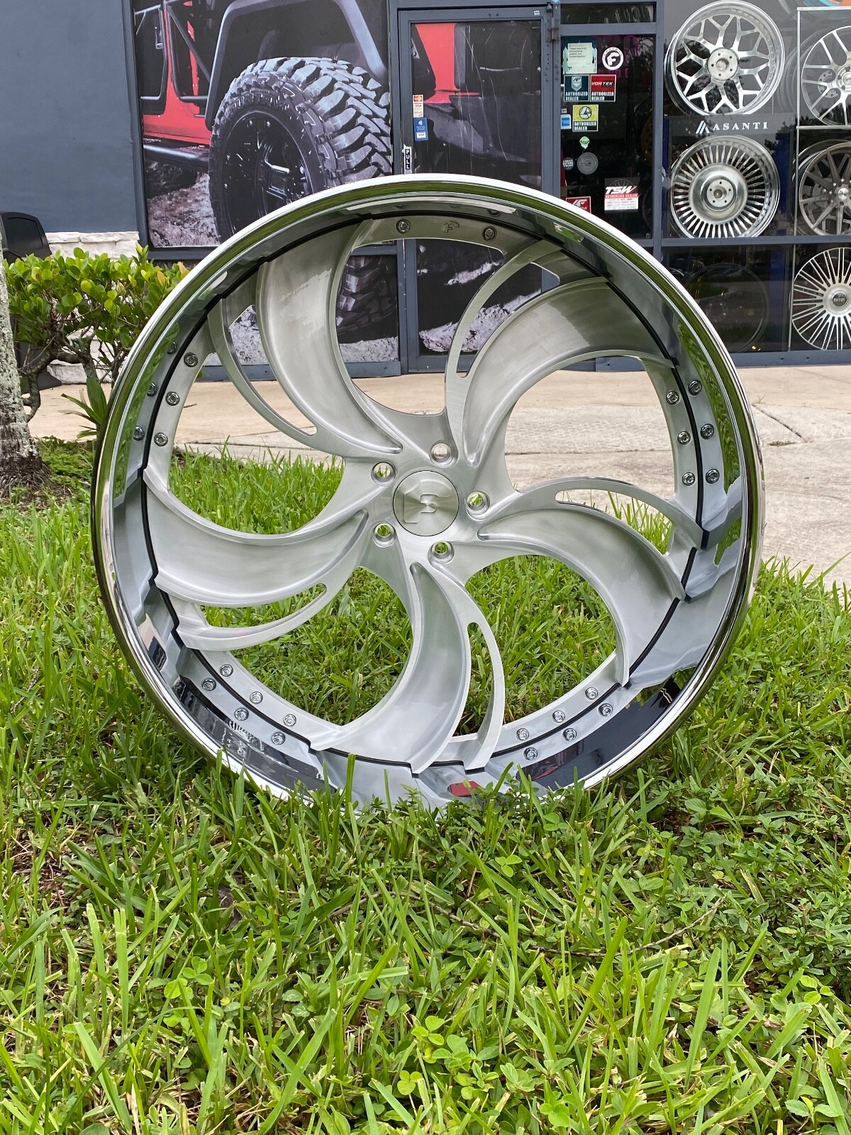 26" FORGIATO G-2 5x5 5x127 26x9/10 STAGGERED 7 inch lip Brushed Wheels ...
