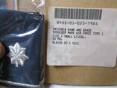 PATCH MILITARY SET OF 2 UNITED STATES AIR FORCE LIEUTENANT COLONEL ...