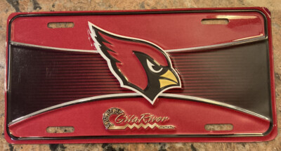 Vintage Late 1990s Gila River Casino Arizona Cardinals Metal License ...