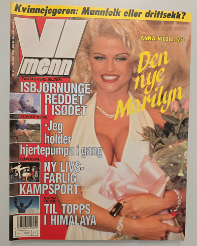 Anna Nicole Smith - Very rare Norwegian magazine 1993 ( Full magazine ) | eBay