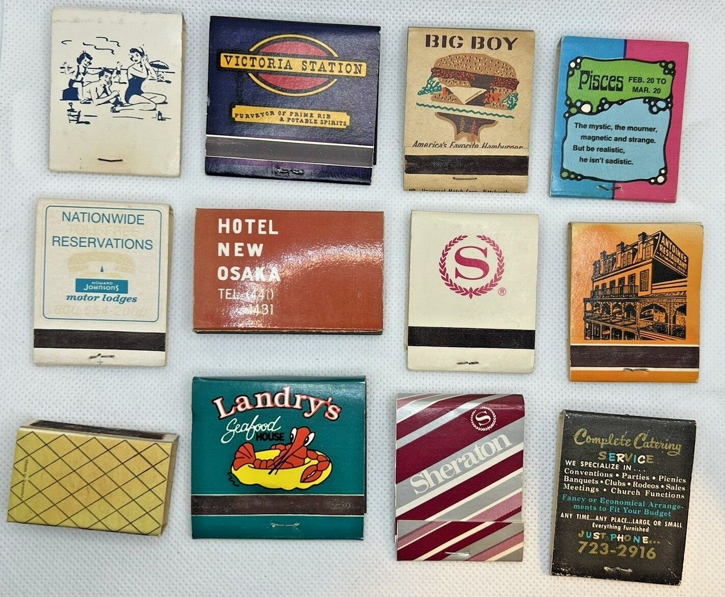 Intact Matchbook - Vintage Match Book & Cover - FREE SHIP - box matches ...