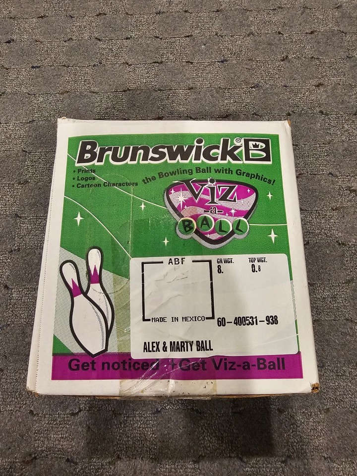NEW 8 lbs Kids Vintage Fun MADAGASCAR BRUNSWICK BOWLING BALL Not ...