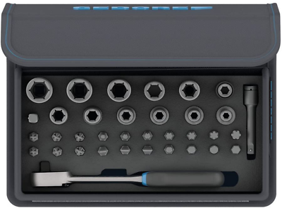 Gedore Ratchet Box Bit Socket Set with Ratchet 1/4" TC 666-MU-20 | eBay