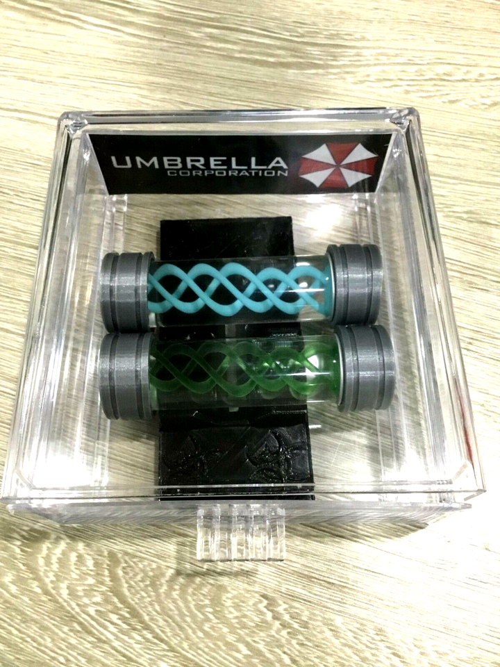 Resident Evil Umbrella Corporation T-Virus Prop & Antidote With Display ...