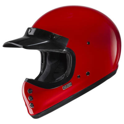 HJC V60 Solid Color Helmet Deep Red LRG | eBay