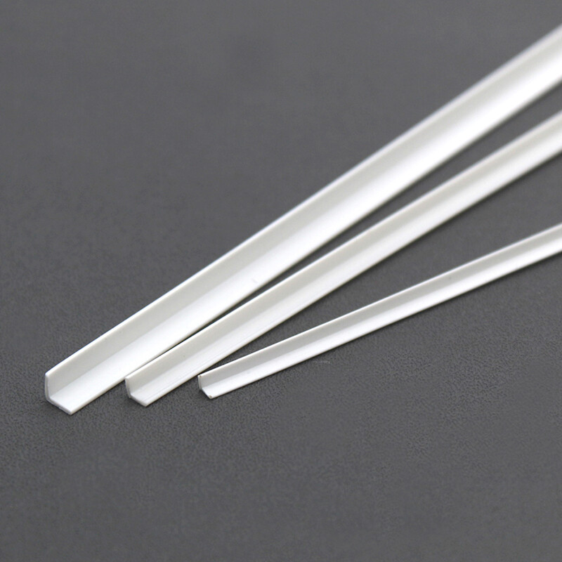 ABS Styrene Plastic Strip Rod Bar Angle-L Profile 250mm DIY Craft Build ...