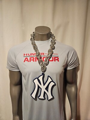 New New York Yankees Fan Chain Necklace Foam FREE Shipping!! | eBay