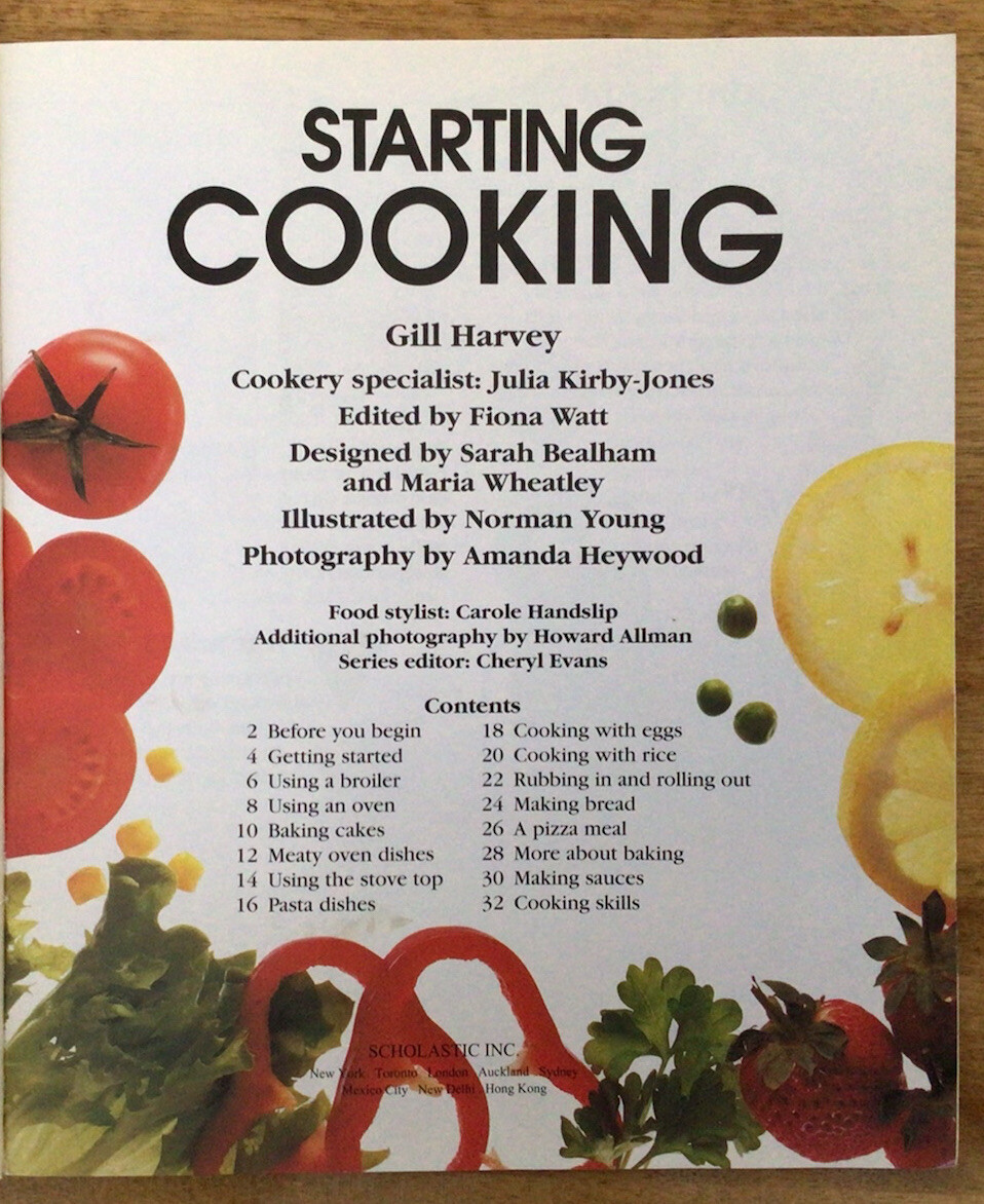 Usborne First Skills, START COOKING, Children’s Cookbook, Scholastic ...