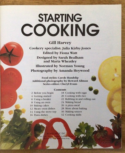 Usborne First Skills, START COOKING, Children’s Cookbook, Scholastic ...
