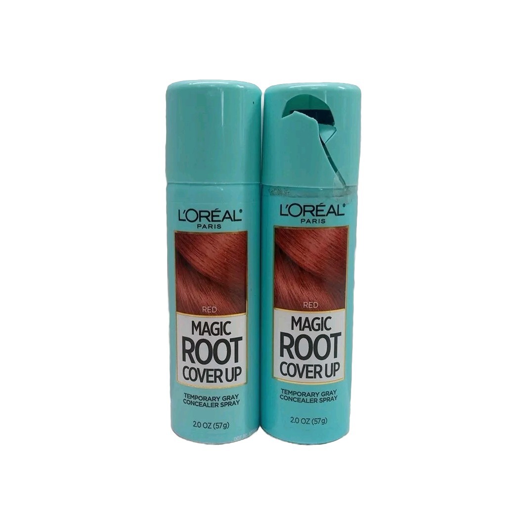 LOT OF 2 L’Oréal Paris Magic Root Cover Up Spray Shade RED 2oz Each NEW ...