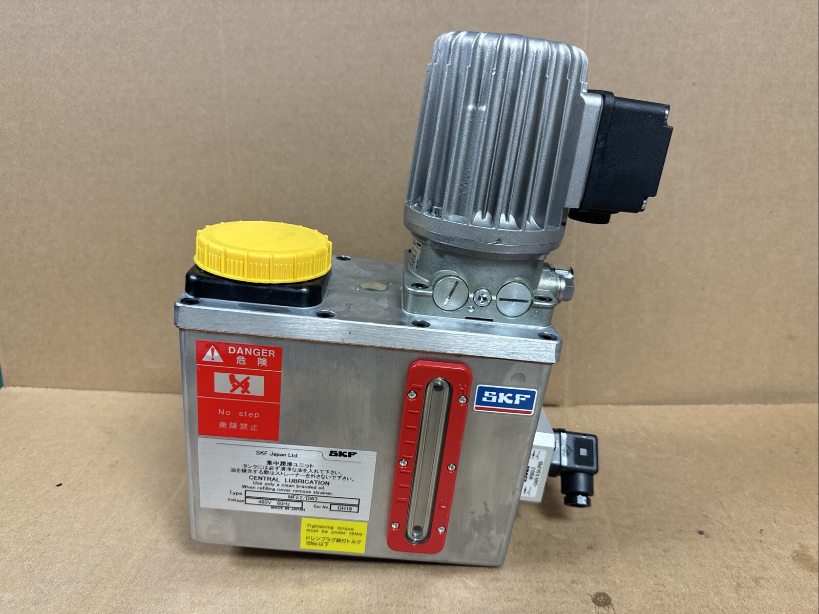 NEW SKF MFE2/BW3 Lubrication Gear Pump Lubricator Oiler 460V DU56N2075 ...