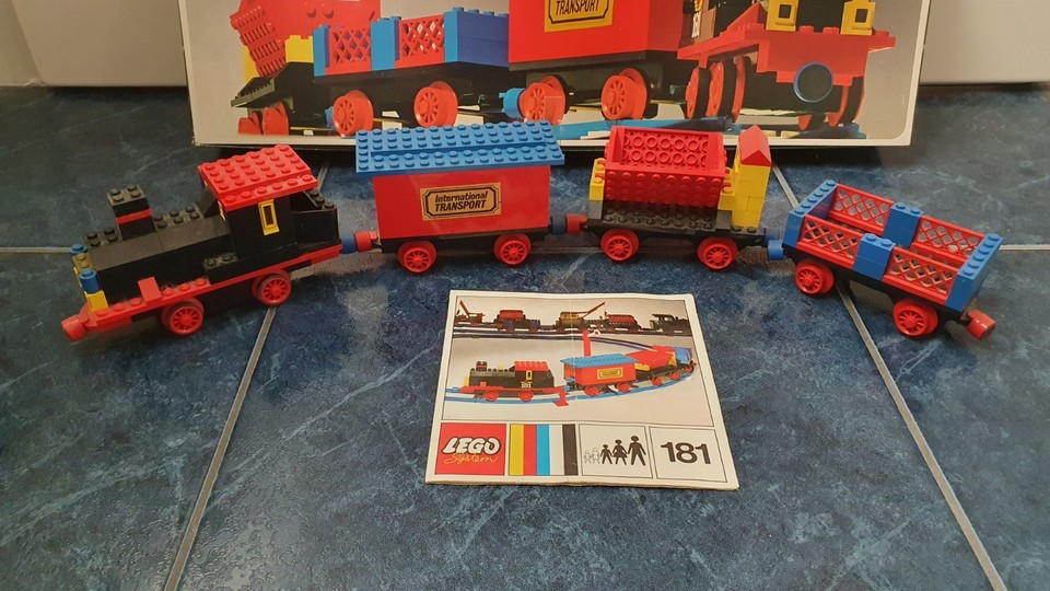 LEGO System classic vintage Eisenbahn Train Set 181 60er alt 60s OVP ...