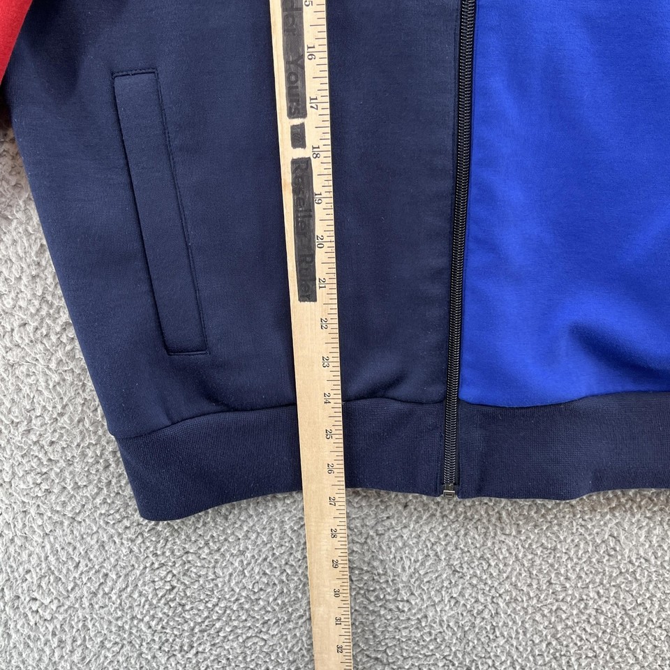 Polo Ralph Lauren Jacket Mens Medium Navy Colorblock Track Full Zip ...