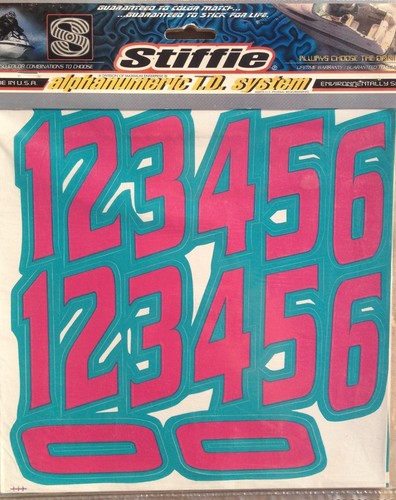 Stiffie Hardline HL04 Boat PWC ID Numbers Decal Jet Ski Registration ...