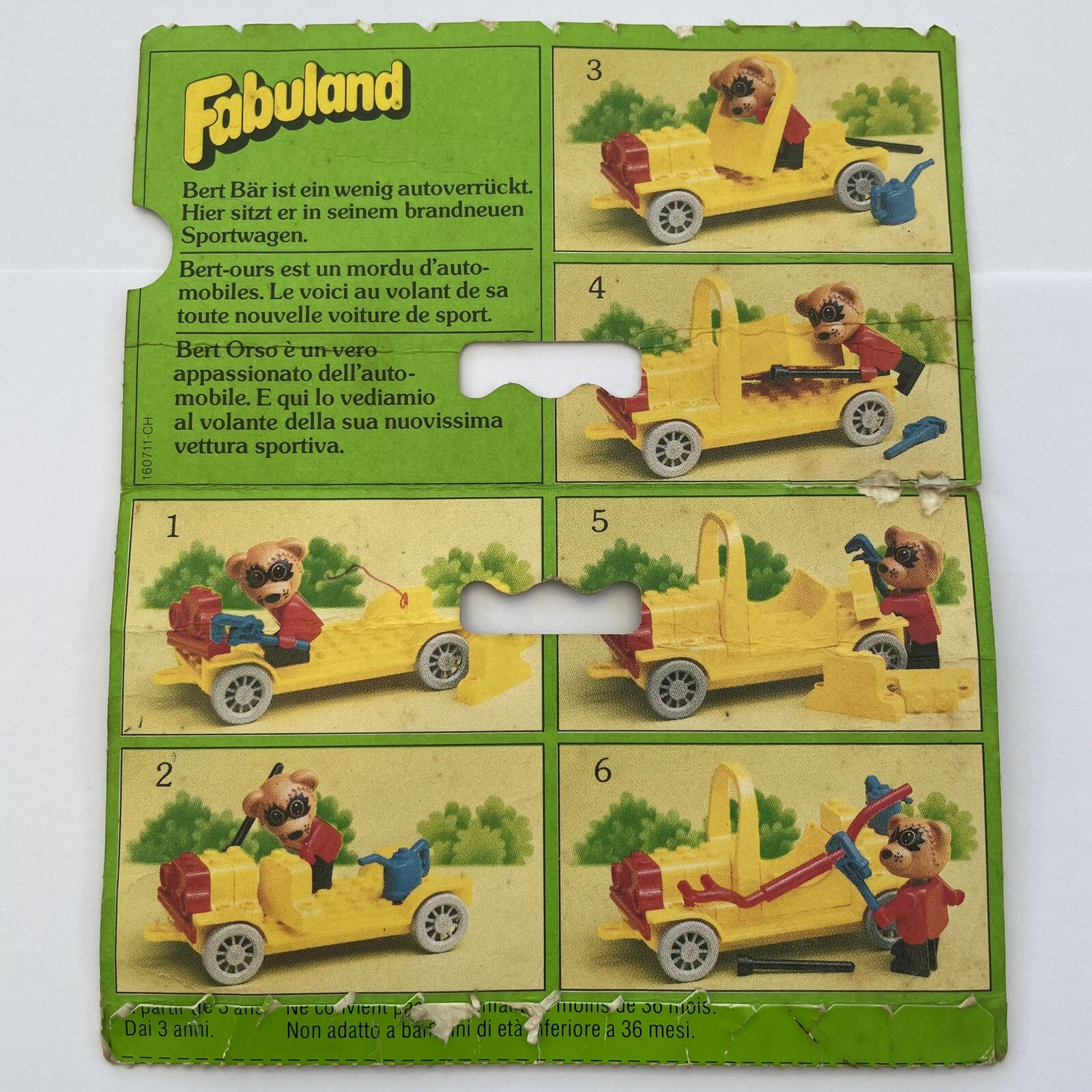 LEGO FABULAND: Roger Racoon and his Sports Car (3626) for sale online ...