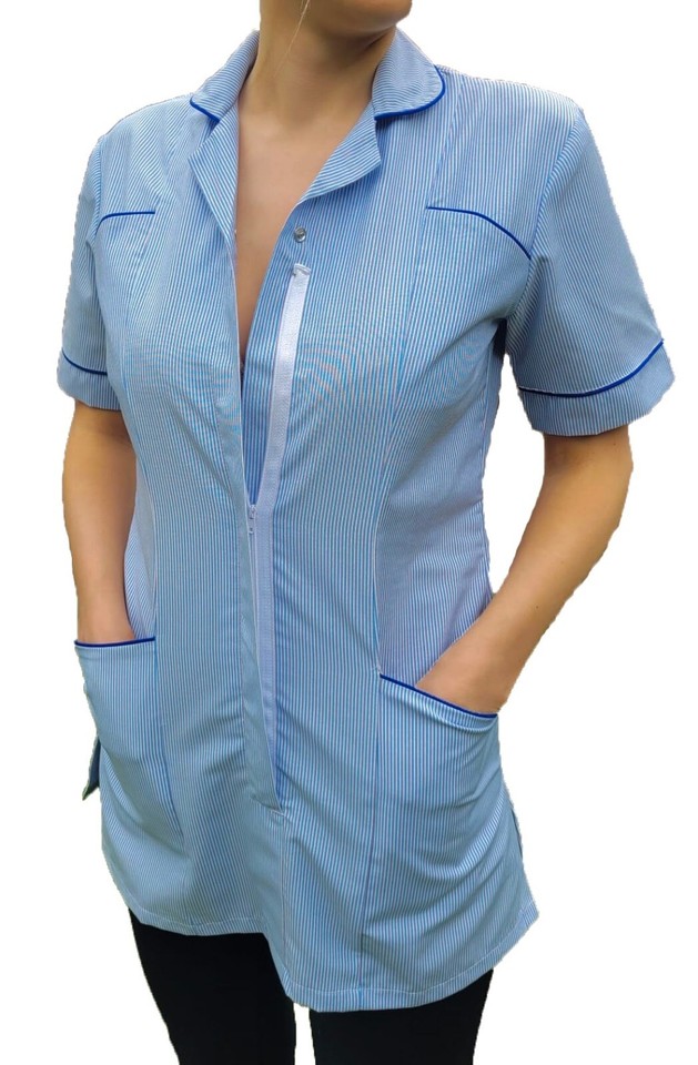 NURSE CLEANER CARETAKER HOUSEKEEPER MAID UNIFORM TUNIC OVERALL TABARD ...