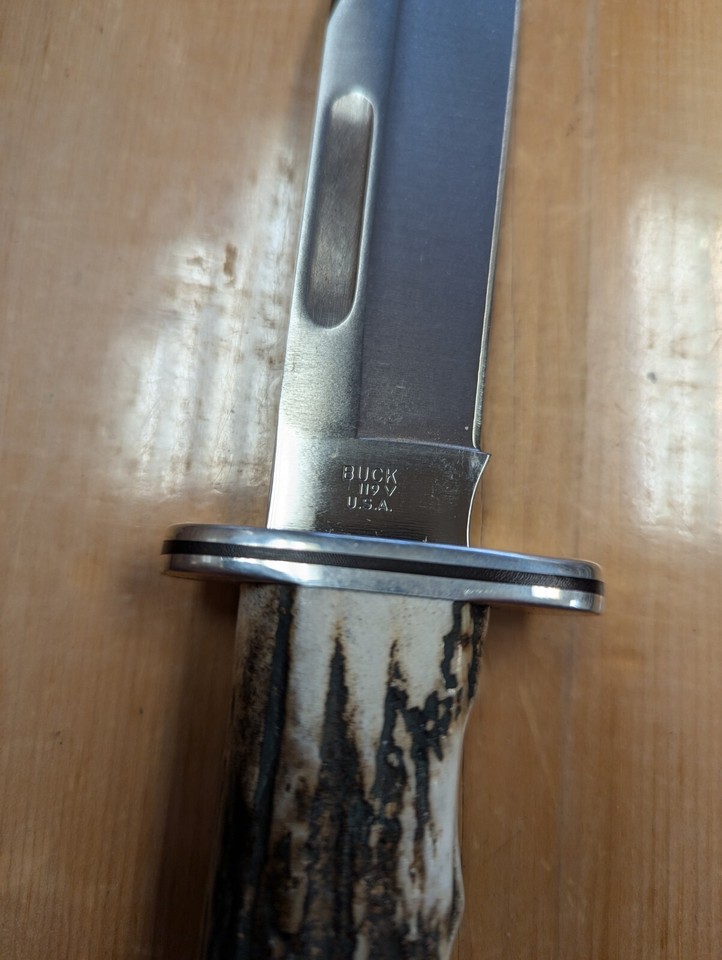 Brand New Vintage Buck Stag 119V Hunting Knife Made In USA | eBay