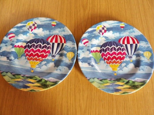 2# Sakura Evolution Melamine Hot Air Balloons Salad Plate 8.5" in ...