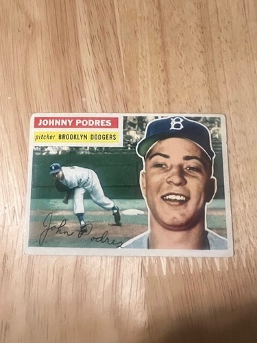 1956 Topps - Johnny Podres #173 Gray Back | eBay