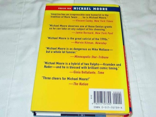 MICHAEL MOORE Autographed - DOWNSIZE THIS! Book - Director of "Roger ...