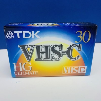 VHS-C TDK 30 HG ultimate camcorder compact video recorder blank tape ...
