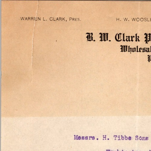 Clark Paragould Grocery Co Paragould AR 1906 Letterhead Grocers Cob ...