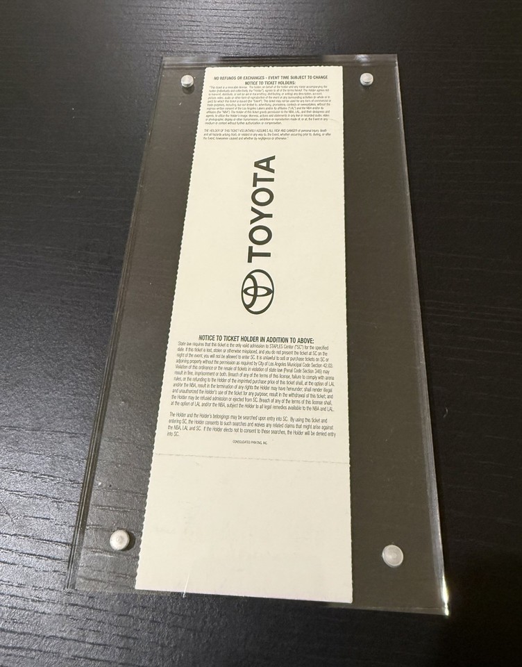 KOBE BRYANT - DROPS 81 POINTS - FULL UNUSED TICKET *2006 LAKERS VS ...