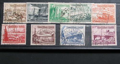 D. Reich Adolf Hitler Deutschland, WHW 1937, Nr. 651-659 gestempelt | eBay