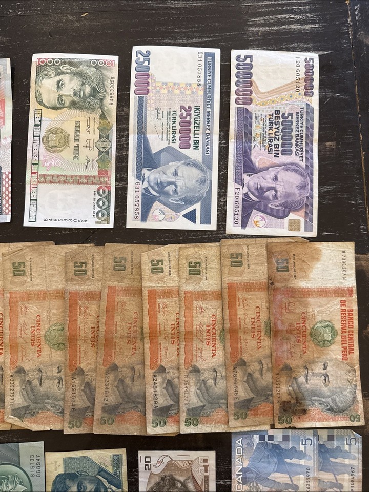 Lot Of 42 Vintage Paper Money Currency 113 | eBay