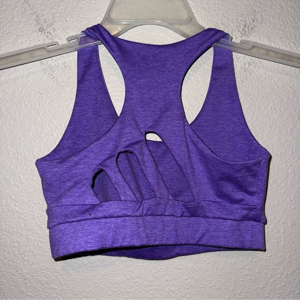 Peloton Purple Racerback Sports Bra Size Small Workout Gym Comfortable ...
