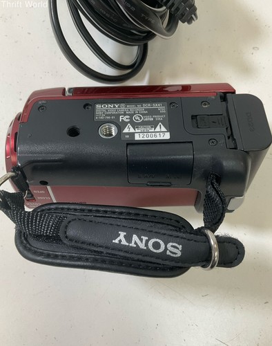 Sony Red Handycam DCR SX41 Digital Camcorder with Charger Tested Works ...