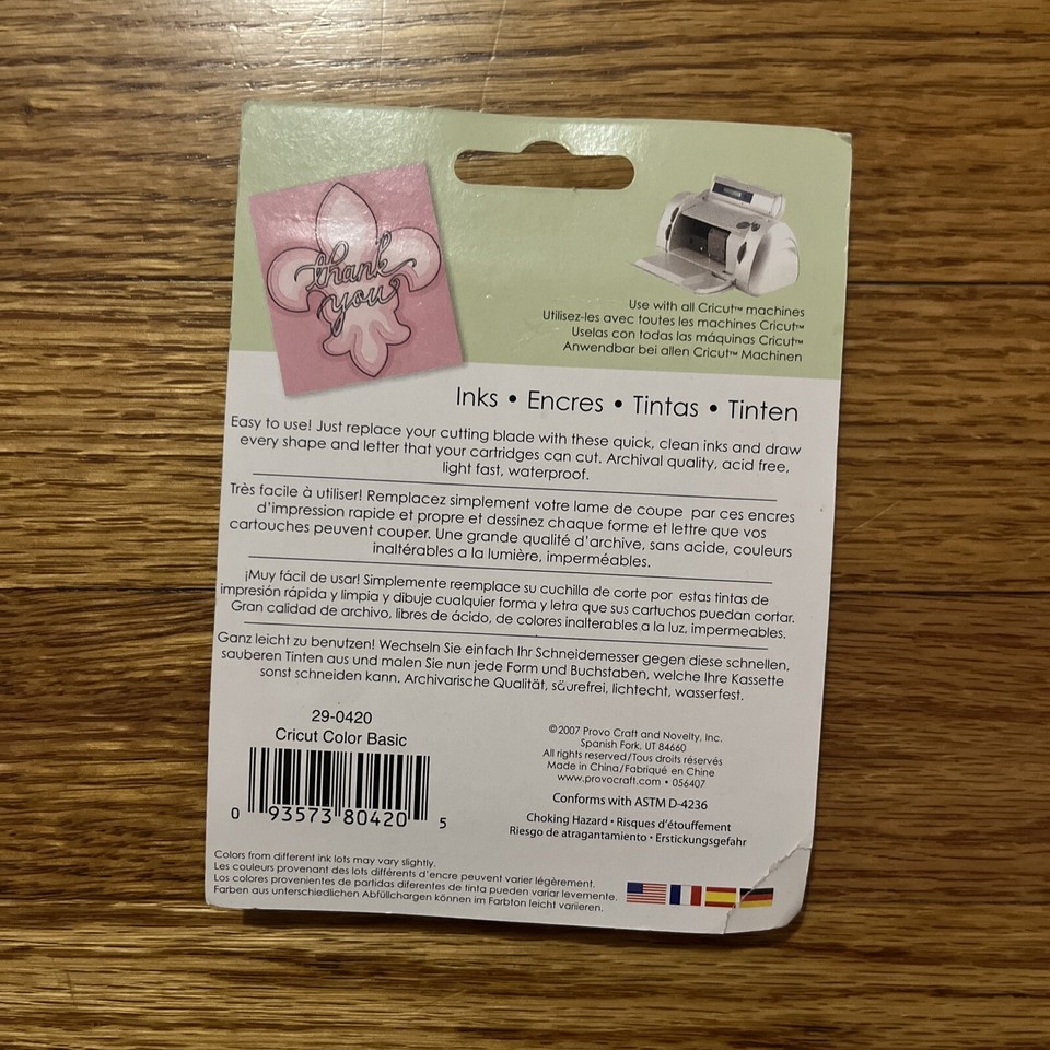 Cricut Color 5 Fashion Collection Provo Craft Ink Cartridges Basics ...