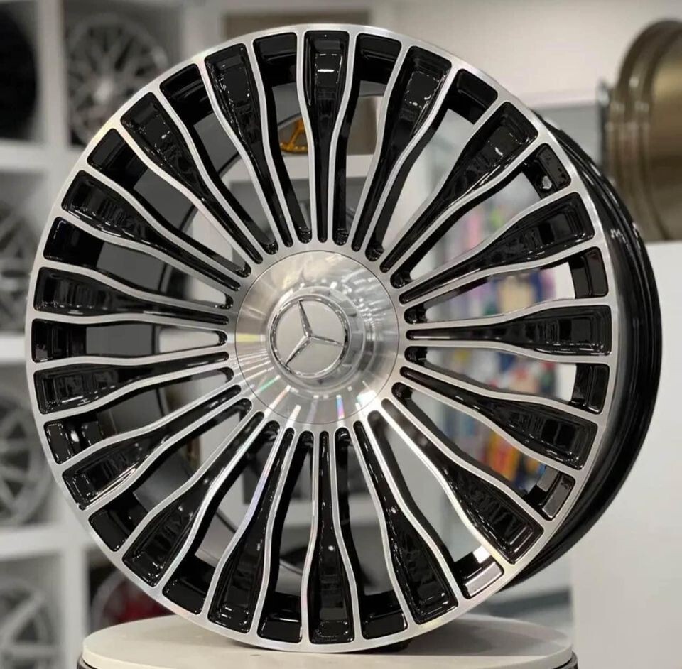 20 STAGGERED Black MAYBACH AMG Rims Wheel Mercedes Benz S550 GLS450 ...