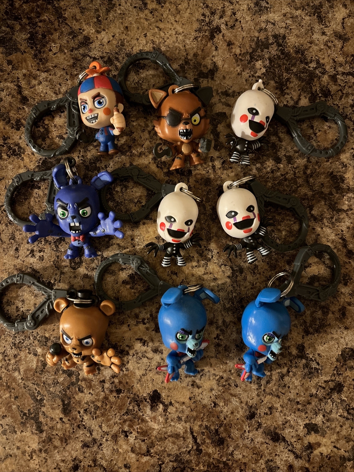 FNAF-Five Nights At Freddys-Keychain Backpack Hanger Clip Series 1-Lot ...