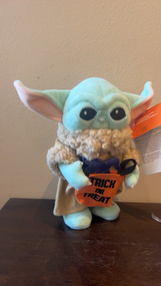Star Wars Baby Yoda Grogu Animated Dances Music Halloween Decor New | eBay