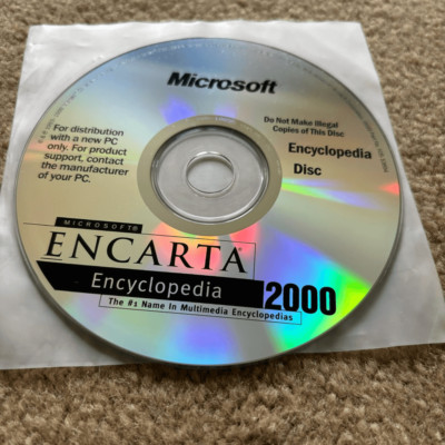 Microsoft Encarta Encyclopedia 2000 Disc | eBay