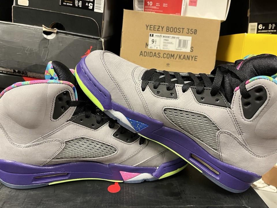 Nike Air Jordan 5 Retro Bel Air Grape UNC Cement Travis Reimagined Sz ...