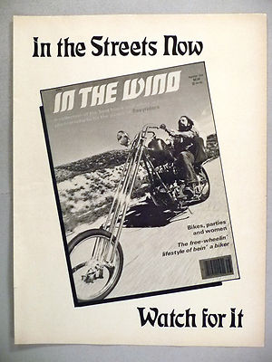 In The Wind Magazine #1 PRINT AD - 1978 ~~ Easyriders, motorcycle | eBay