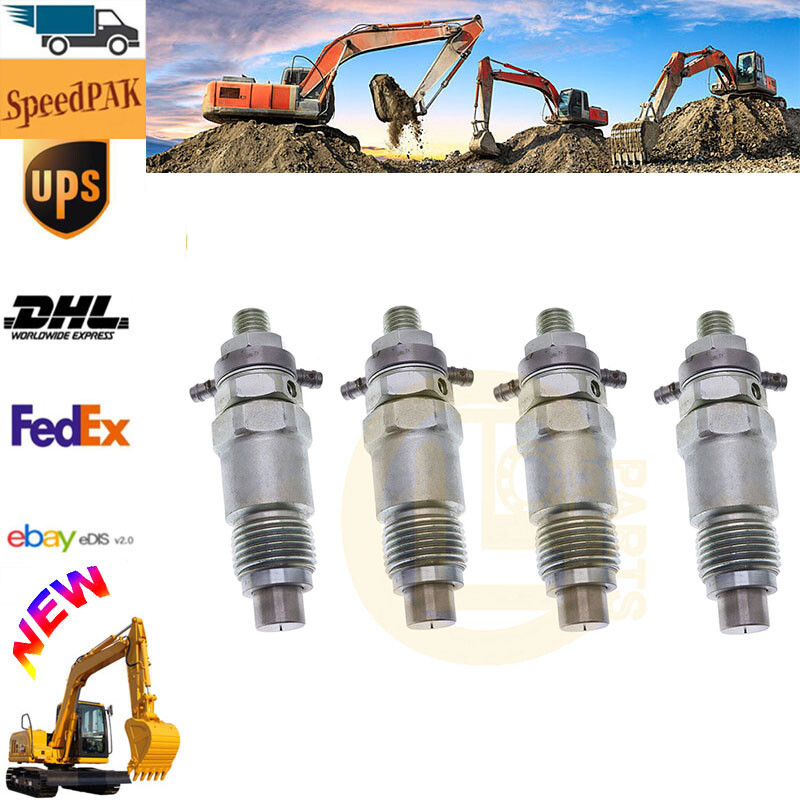 4X Fuel Injector 3974254 For Bobcat 225 325 553 645 743 Kubota D950 ...