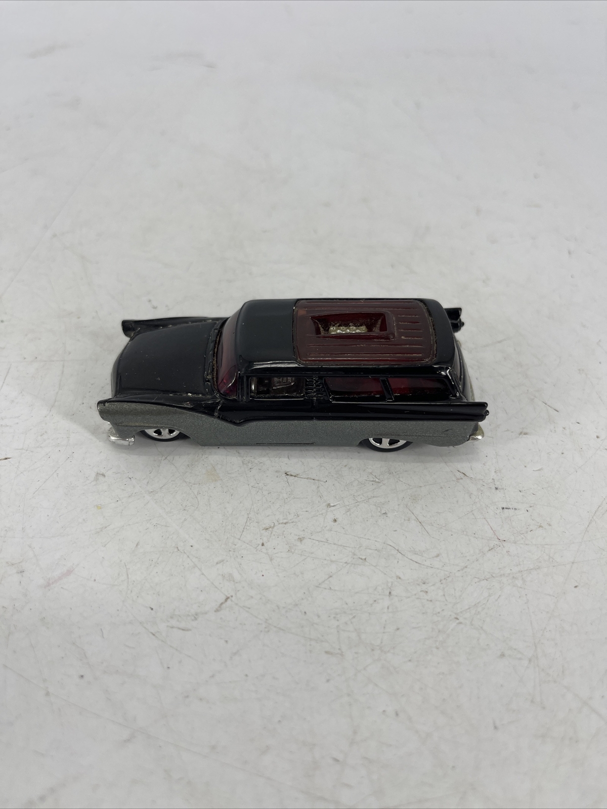 2013 Hot Wheels 8 Crate 55 Ford Ranch Wagon Black and Red | eBay