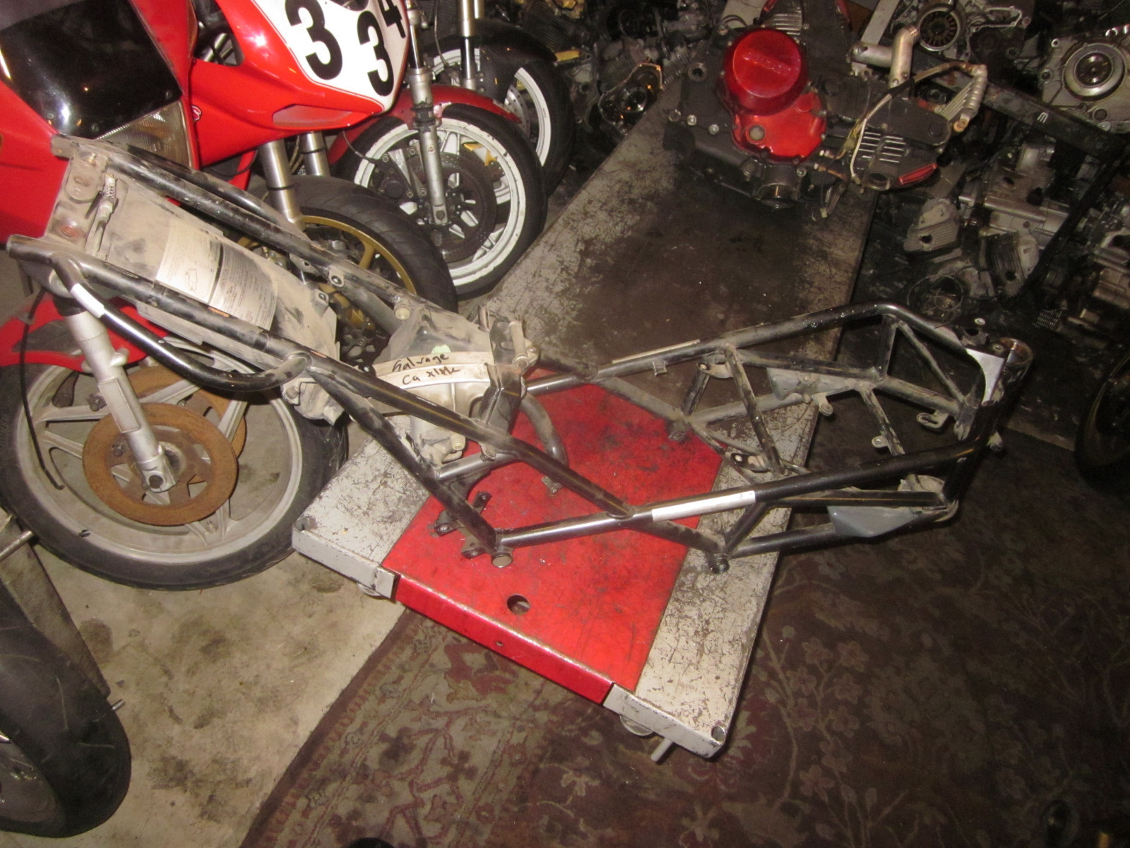 Ducati Monster frame with sal vage papers 2000 | eBay