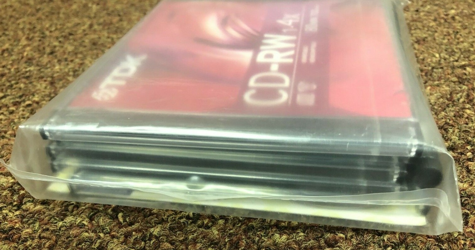 TDK CD-RW Rewritable Blank CDs 80 Min 700 MB Pack Of 5 (with bonus ...