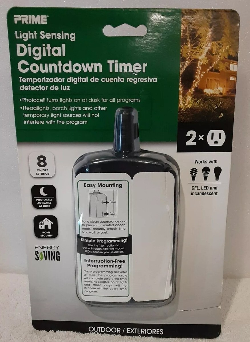 Timer For Wall Mounted Exterior Lights 20" Fansconce Indoor/Outdoor